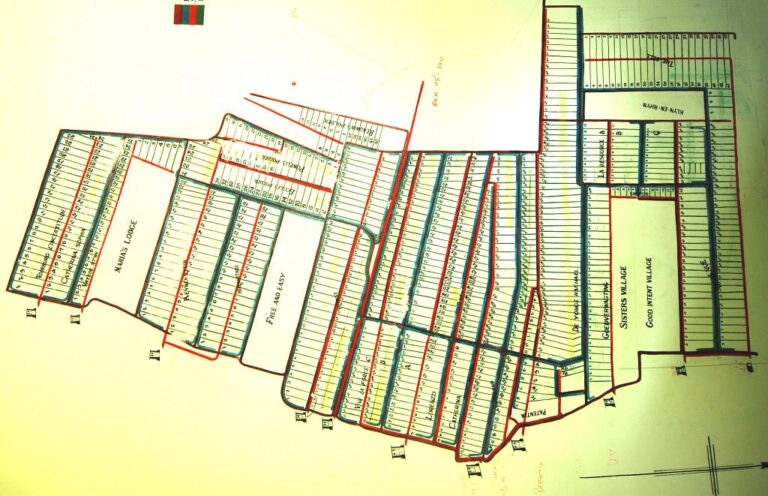 Old map of West Coast Demerara - Guyana Graphic - Current & Historical ...